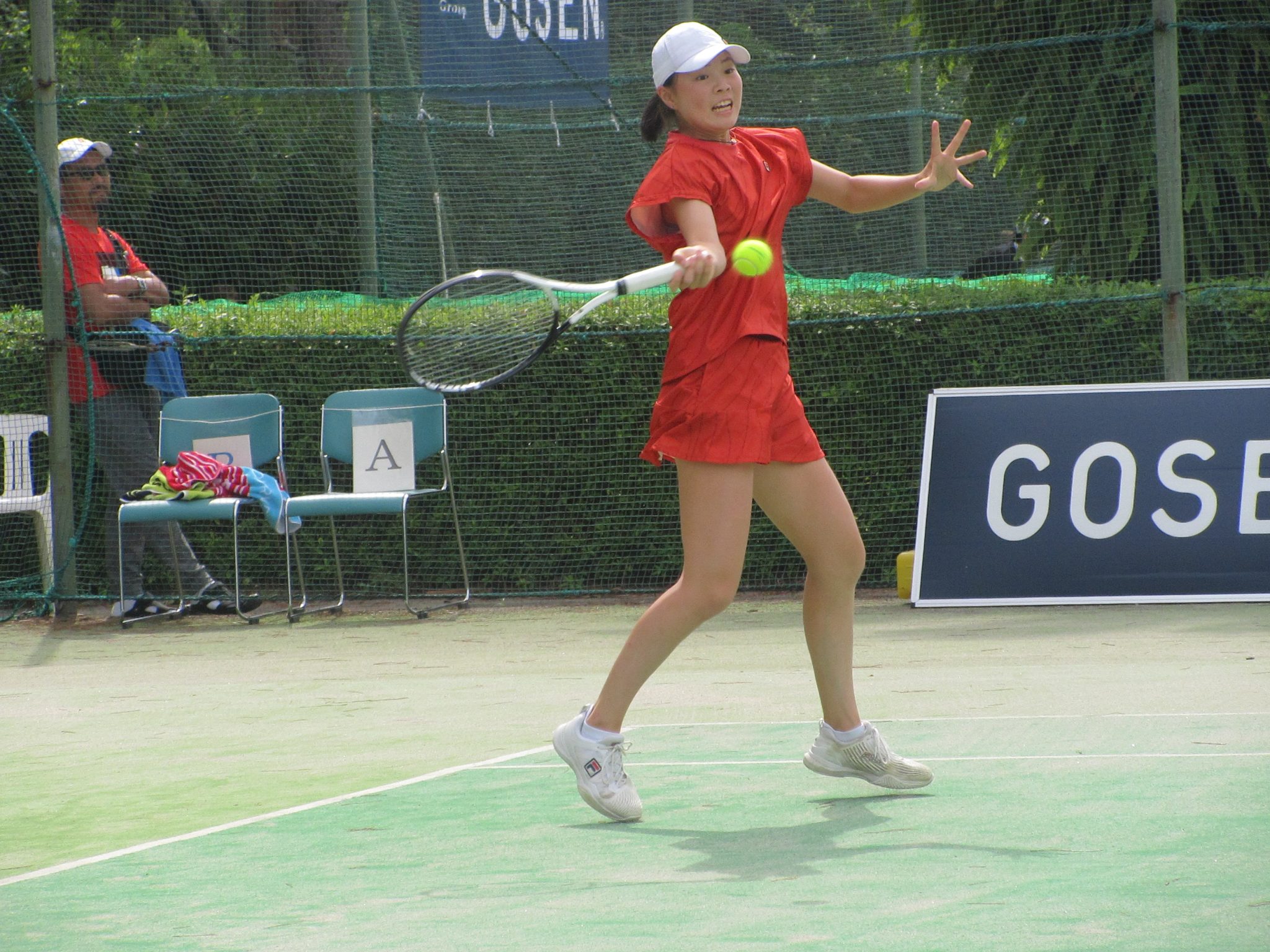 木下晴結選手 初戦勝利 - Gosen Cup Swingbeach